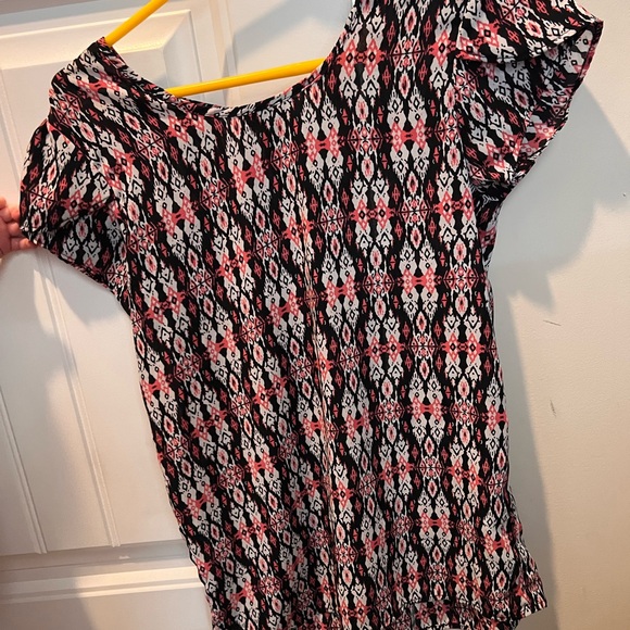 Tops | Multi Color Blouse With Zip On Back | Poshmark